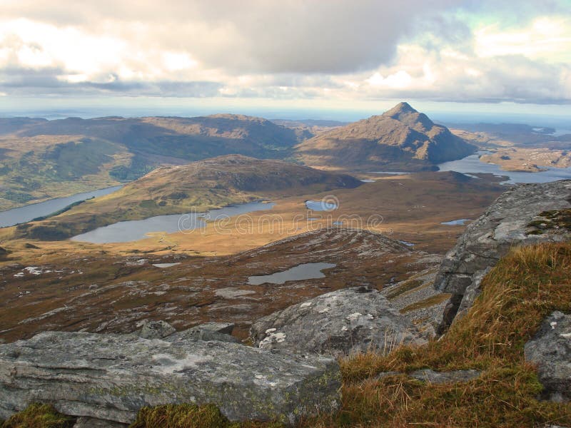 Ben Stack, Highlands, Scotland Stock Photo - Image of panorama, autumn ...