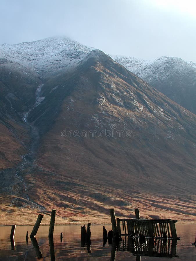 Ben Starav, Old Jetty, Loch Etive, Scotland Stock Photo - Image of crop ...