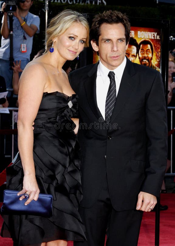 Ben Stiller E Christine Taylor Fotografia Editorial - Imagem de premier ...