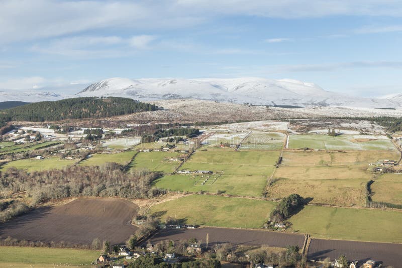 Ben Wyvis and the Braes of Strathpeffer in Scotland. Stock Image ...