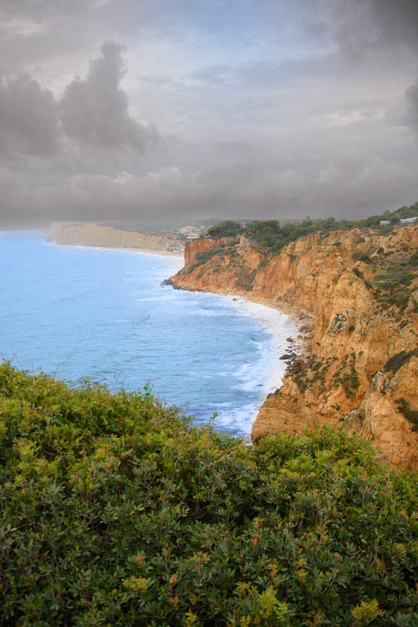 Benagil Caves Site in Southern Portugal Stock Image - Image of site ...