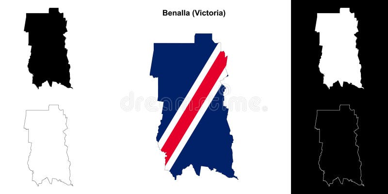 Benalla Outline Map Stock Illustrations – 5 Benalla Outline Map Stock ...