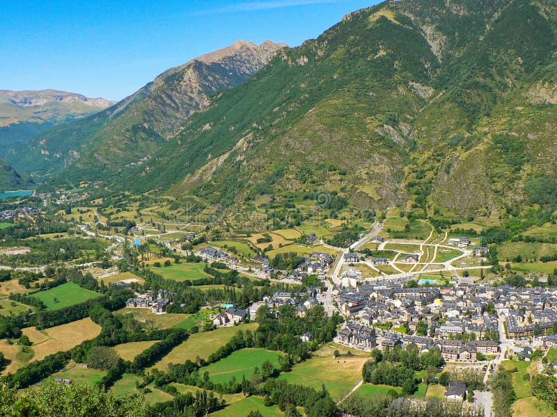 Benasque is the Main Town in the Benasque Valley Stock Photo - Image of ...
