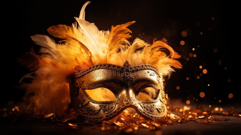 Benatska Maska on Abstract Background, Generative Ai. Stock ...