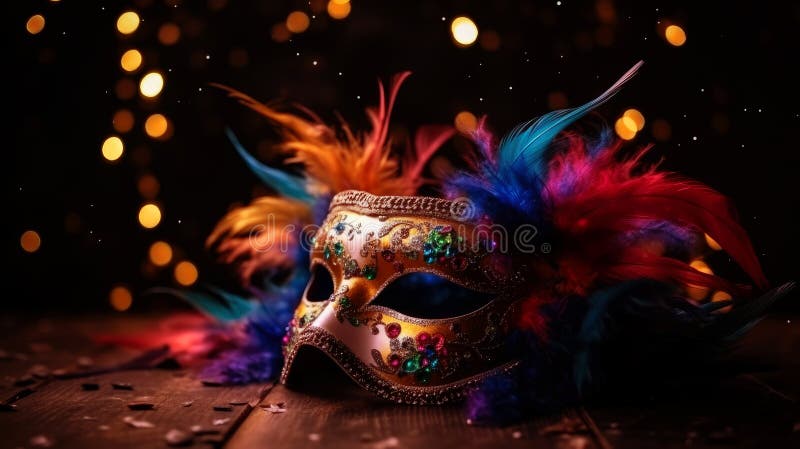 Benatska Maska on Abstract Background, Generative Ai. Stock ...