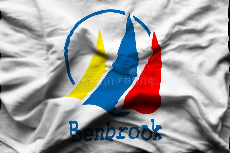 Benbrook Realistic Flag Illustration. Stock Illustration - Illustration ...