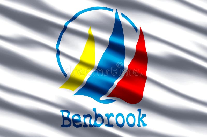 Benbrook Realistic Flag Illustration. Stock Illustration - Illustration ...