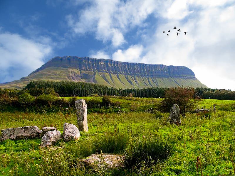 Benbulben stock image. Image of mountains, outdoors, travel - 5285419