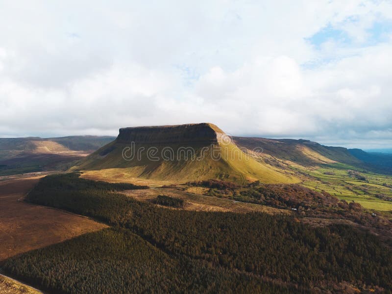 Benbulbin Mountain in Ireland Stock Image - Image of landscape ...