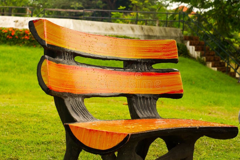 Bench stock image. Image of colorful, park, public, rest - 21465709