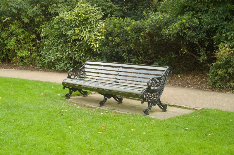 Bench stock image. Image of element, outdoor, iron, summer - 2862631