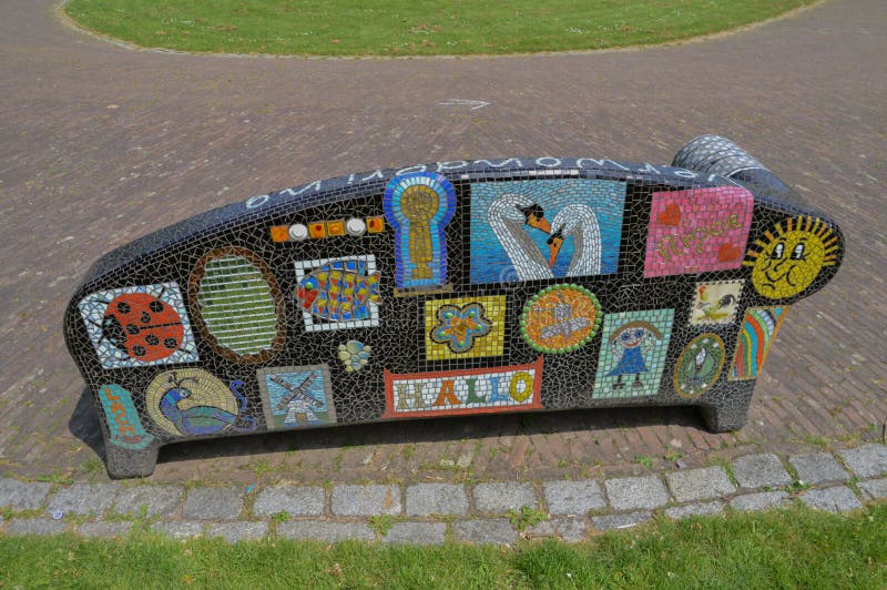 Bench at the Amstelpark Amsterdam the Netherlands 2018 Editorial Image ...