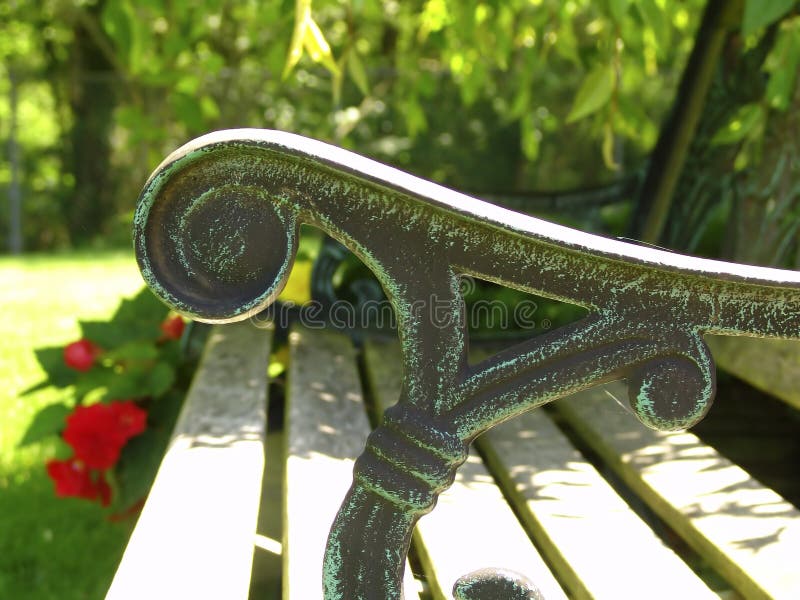 Bench Arm stock photo. Image of relax, detail, park, seating - 5372