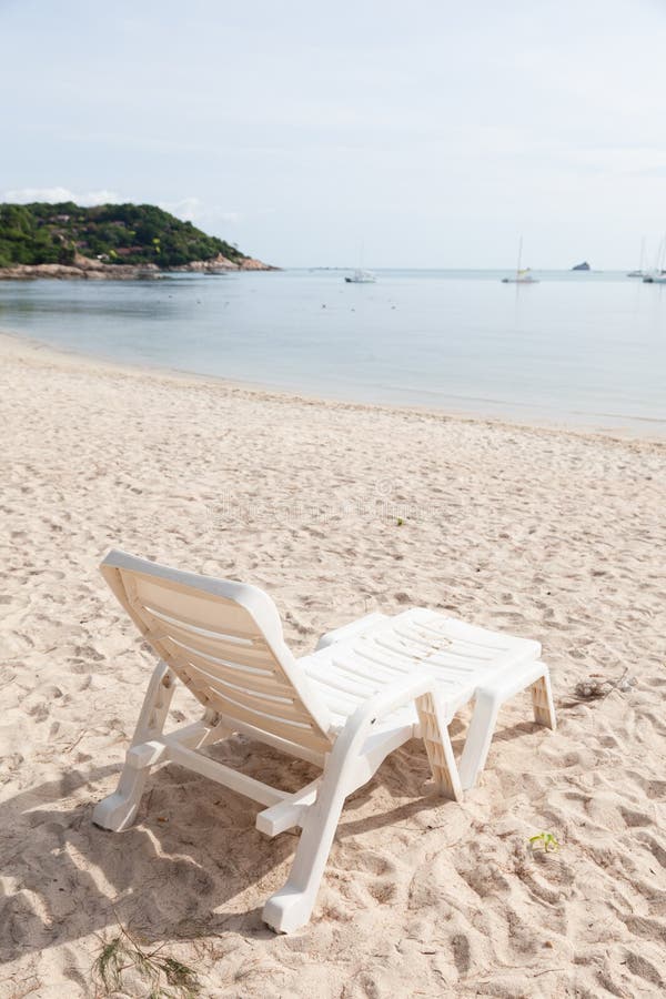 Bench on the beach stock image. Image of blue, shore - 56743303