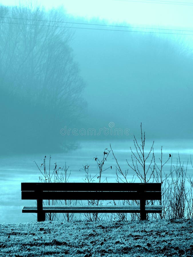 Bench in the blue stock photo. Image of blue, germeny - 4192042