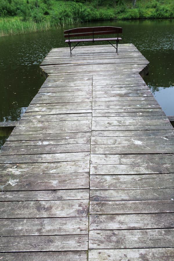 Bench on the bridge stock photo. Image of garden, dolina - 259997636
