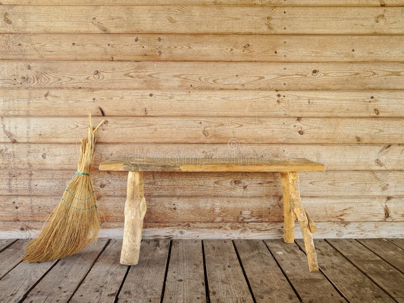 Bench and broom stock image. Image of lumber, implement - 24248239