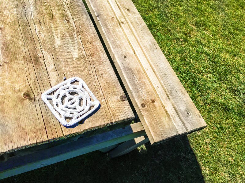 Bench and ceramic cup base stock image. Image of castiron - 111843909