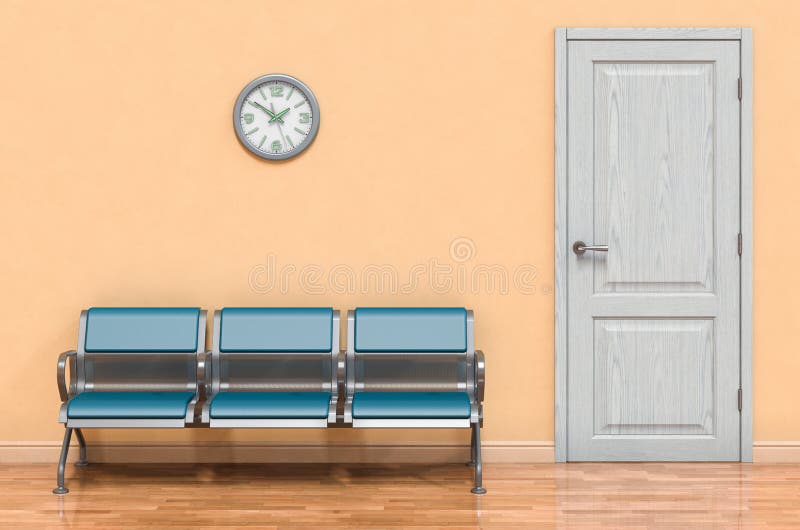 Bench or Chairs for Waiting Room, 3 Places with Padded Cushion ...