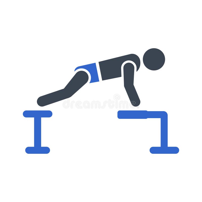 Bench dips exercise icon stock vector. Illustration of exercise - 209740331