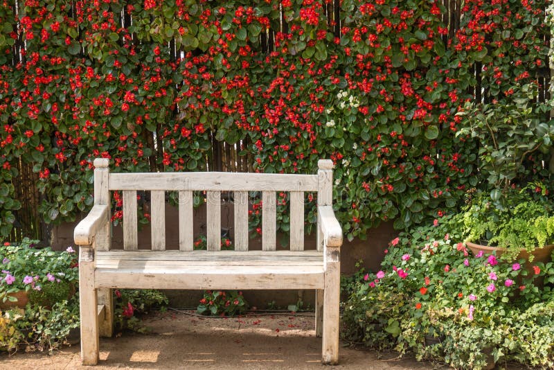Garden Bench Flowers Stock Photos - Download 10,098 Royalty Free Photos