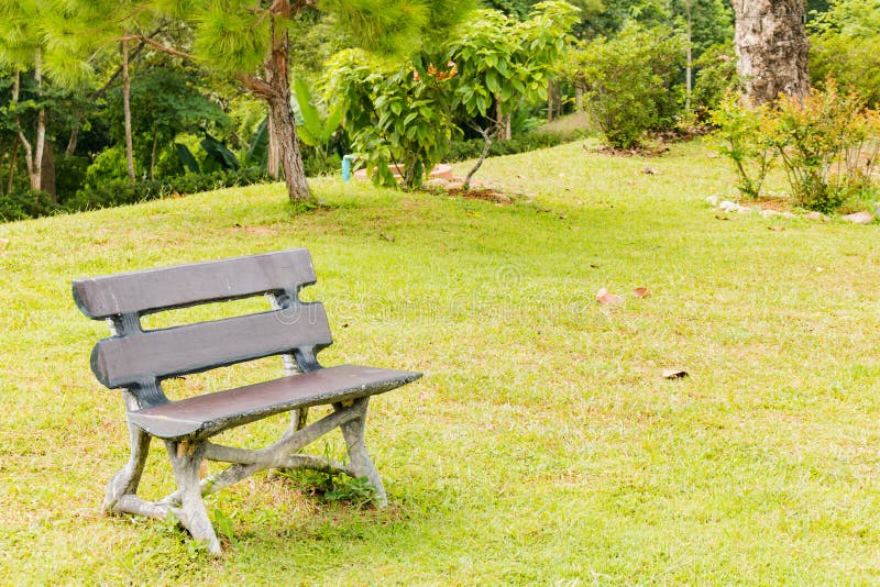 Bench in garden background stock image. Image of beautiful - 60628061
