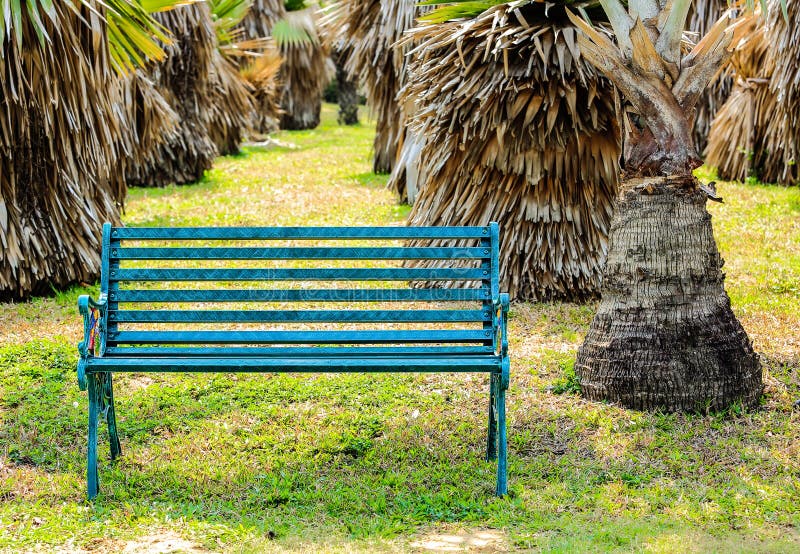 Bench in garden stock photo. Image of bench, horizontal - 41027864
