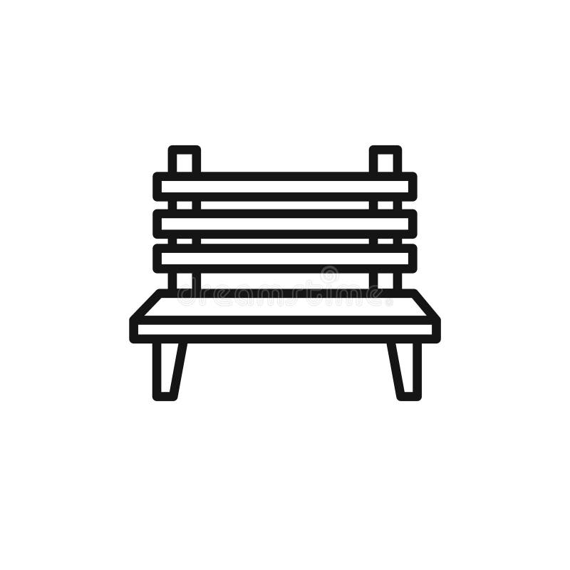 Bench Icon Vector Set Collection for Web Stock Vector - Illustration of ...