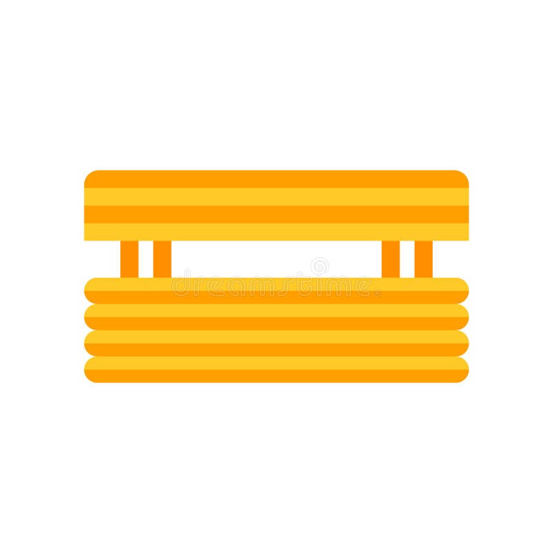 Bench Icon Vector Sign and Symbol Isolated on White Background Stock ...