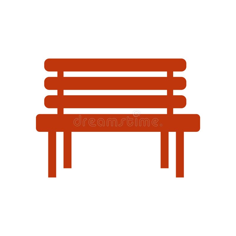 Garden Bench Vector Linear Icon Isolated On Transparent Background ...