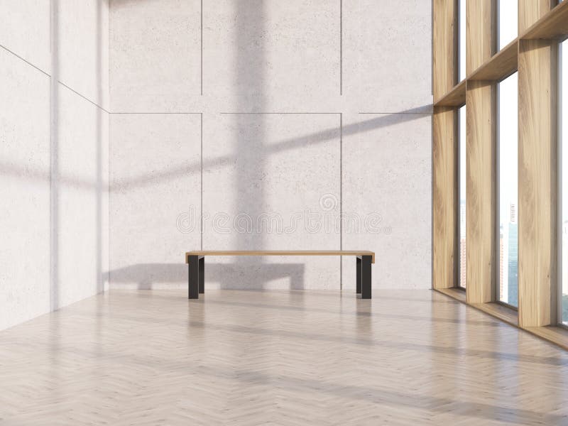 Bench in interior stock illustration. Illustration of modern - 71009182