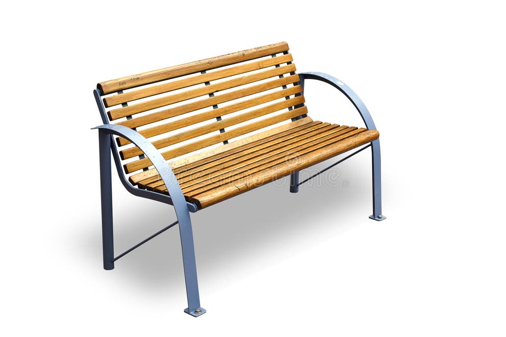 Bench isolated with shadow stock photo. Image of lone - 1873828