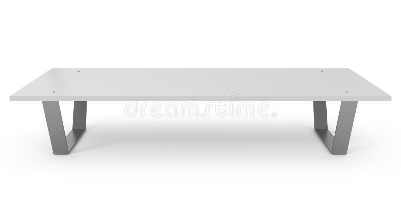 Bench isolated on white stock illustration. Illustration of metal ...