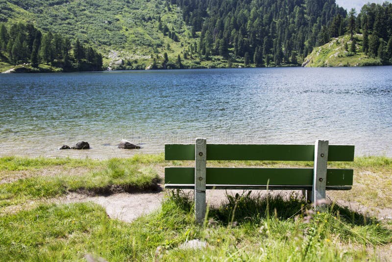 Bench on the Lake stock photo. Image of bench, lake, season - 43865898