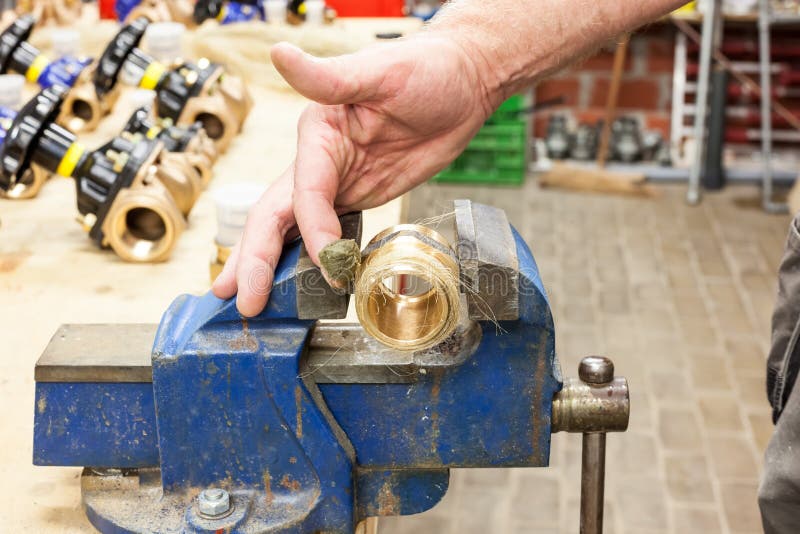 Bench-lift with Coupling for Water Stock Image - Image of plumbing ...