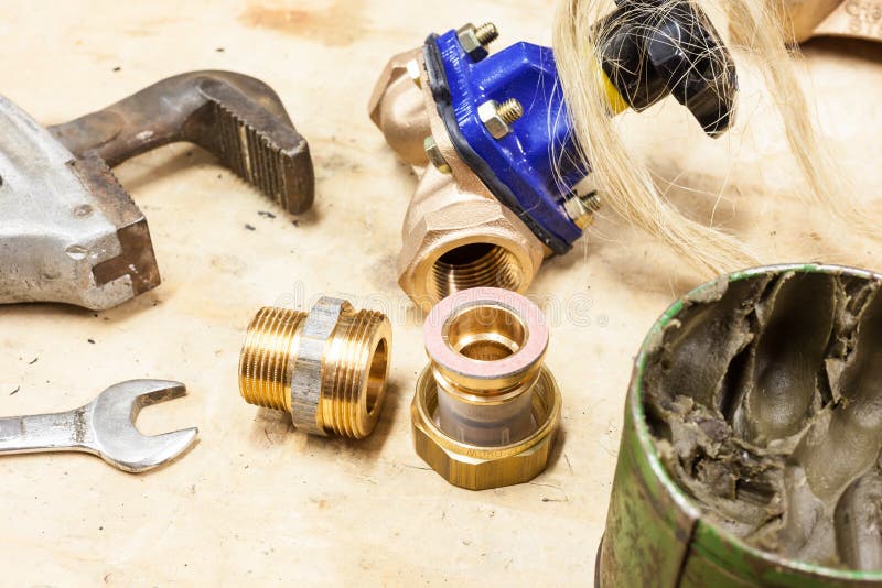 Bench-lift with Coupling for Water Stock Image - Image of supply ...