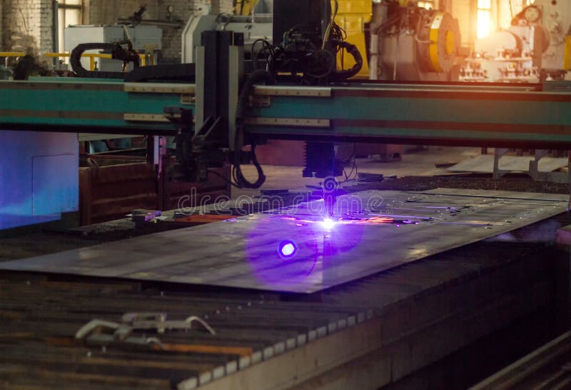 Bench for Modern Automatic Plasma Laser Cutting of Metals, Plasma ...