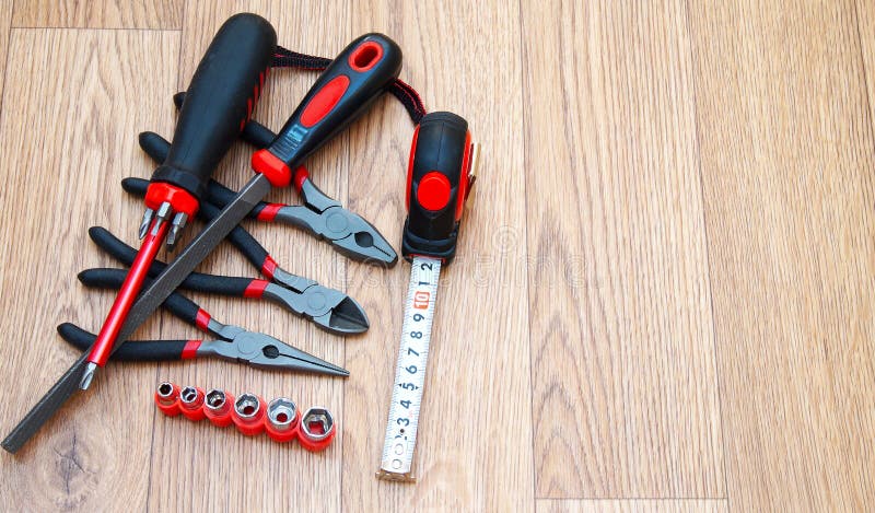Bench and mounting tools stock image. Image of tool, renovation - 51063057