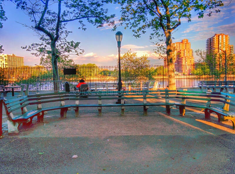 Bench in New York stock photo. Image of city, york, park - 42645420