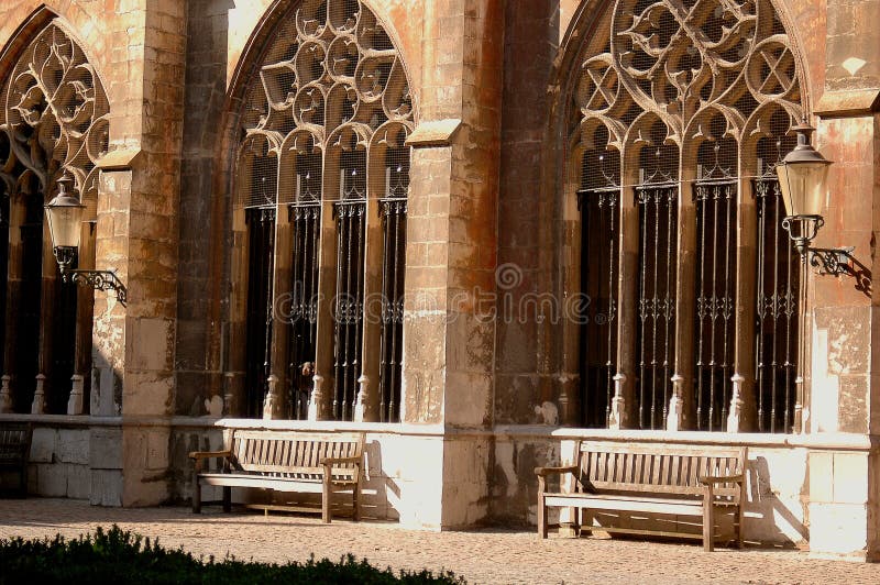 Bench at the Outside of a Church in Maastricht Stock Image - Image of ...