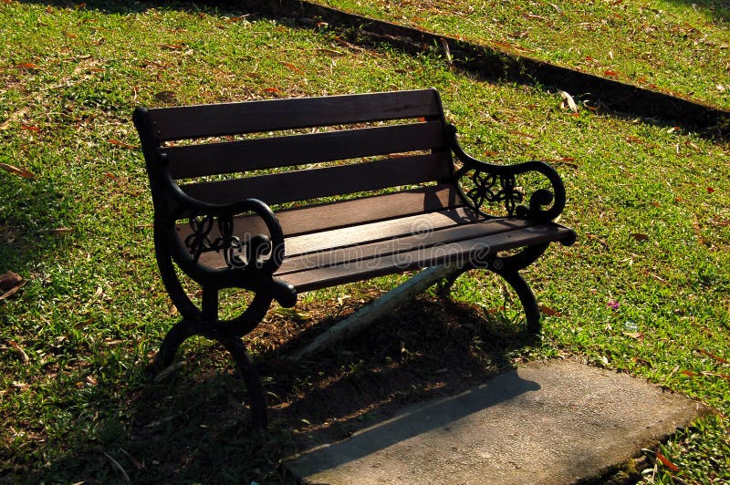Bench By The Park Picture. Image: 1336583