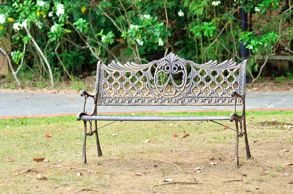 Bench at the park stock photo. Image of scenic, rundown - 34962726