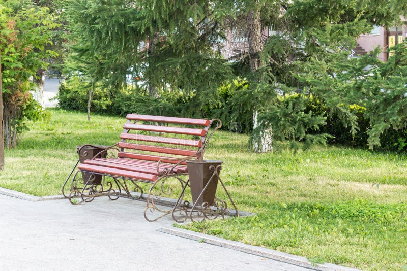 Bench in the Park, Relax after a Hard Day Stock Photo - Image of ...