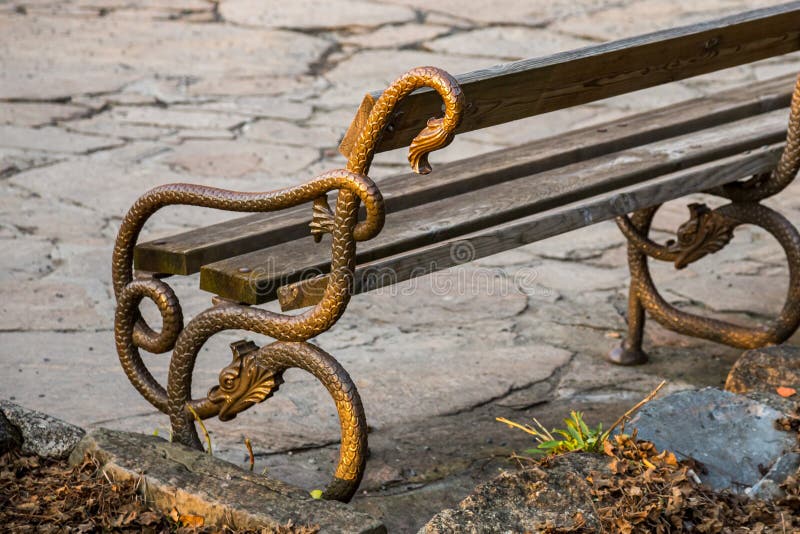 Bench Snake. Barcelona Landmark, Spain. Stock Image - Image of design ...