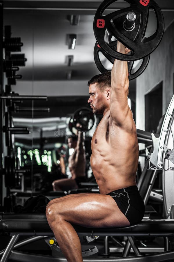 Bench press stock image. Image of body, athlete, healthy - 52813935