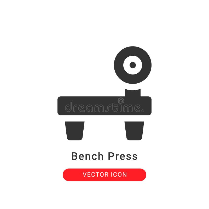 Bench Press Icon in Glyph Style. for Your Website Design and Logo Stock ...