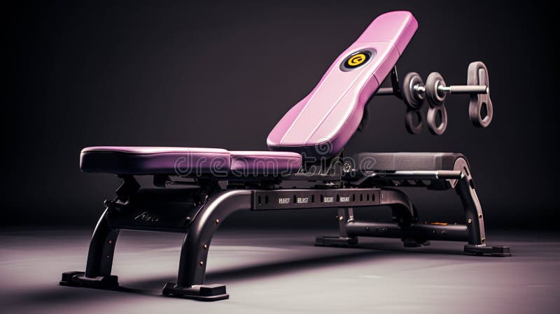 Bench Press Machine Planet Fitness on Full Solid White Background Stock ...