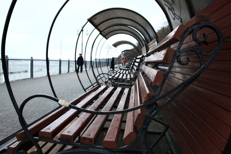 Bench on the promenade stock image. Image of destinations - 59811413