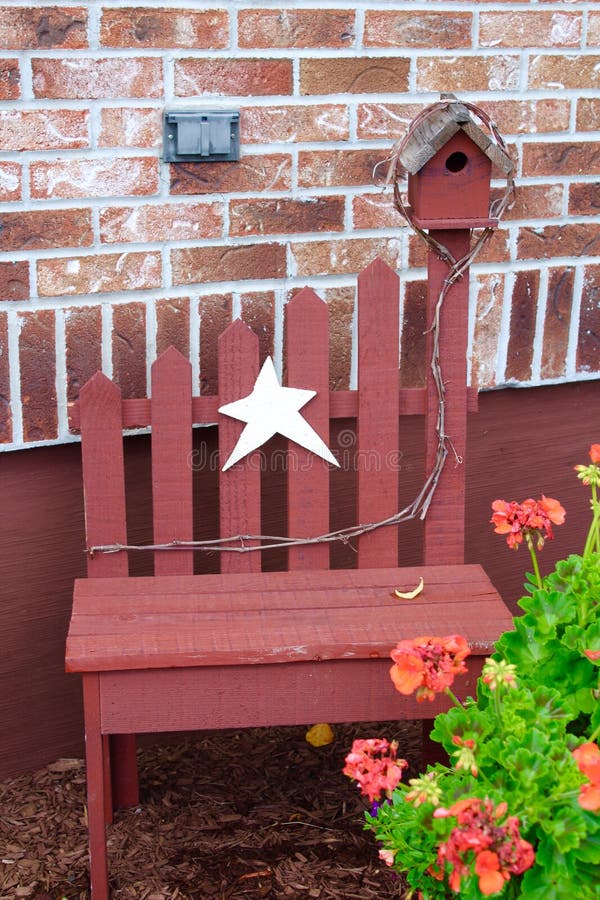 Bench stock photo. Image of rust, bench, star, flower - 95801572