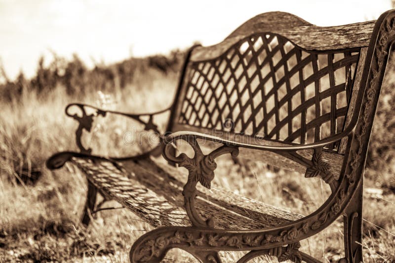 Bench stock image. Image of rusty, antique, decorative - 89667821